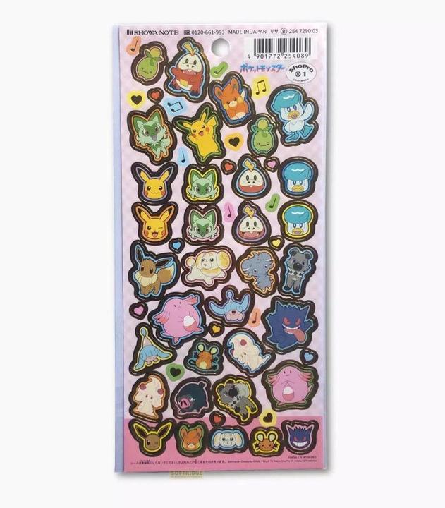 Showa Note Pokémon Stickers - Music | MAIDO! Kairashi Shop