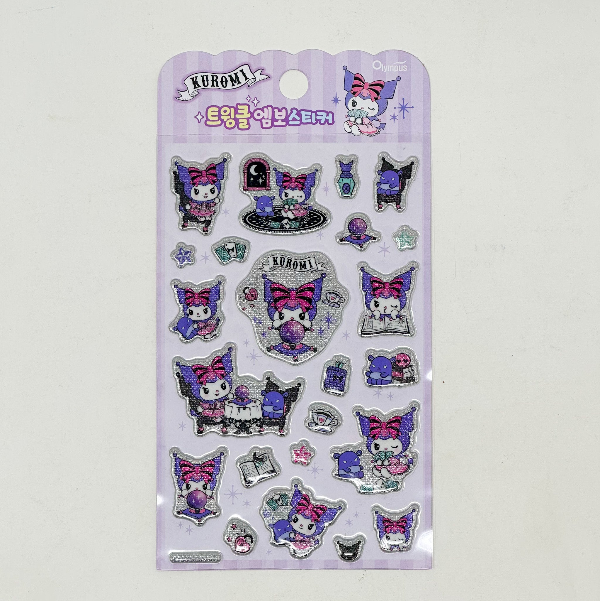 Sanrio Embossed Stickers - Kuromi | MAIDO! Kairashi Shop